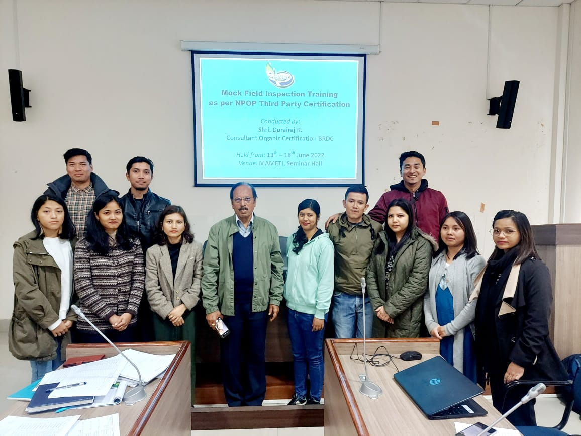 6-days mock field training programme on inspection for individual farmer, farmer groups ...